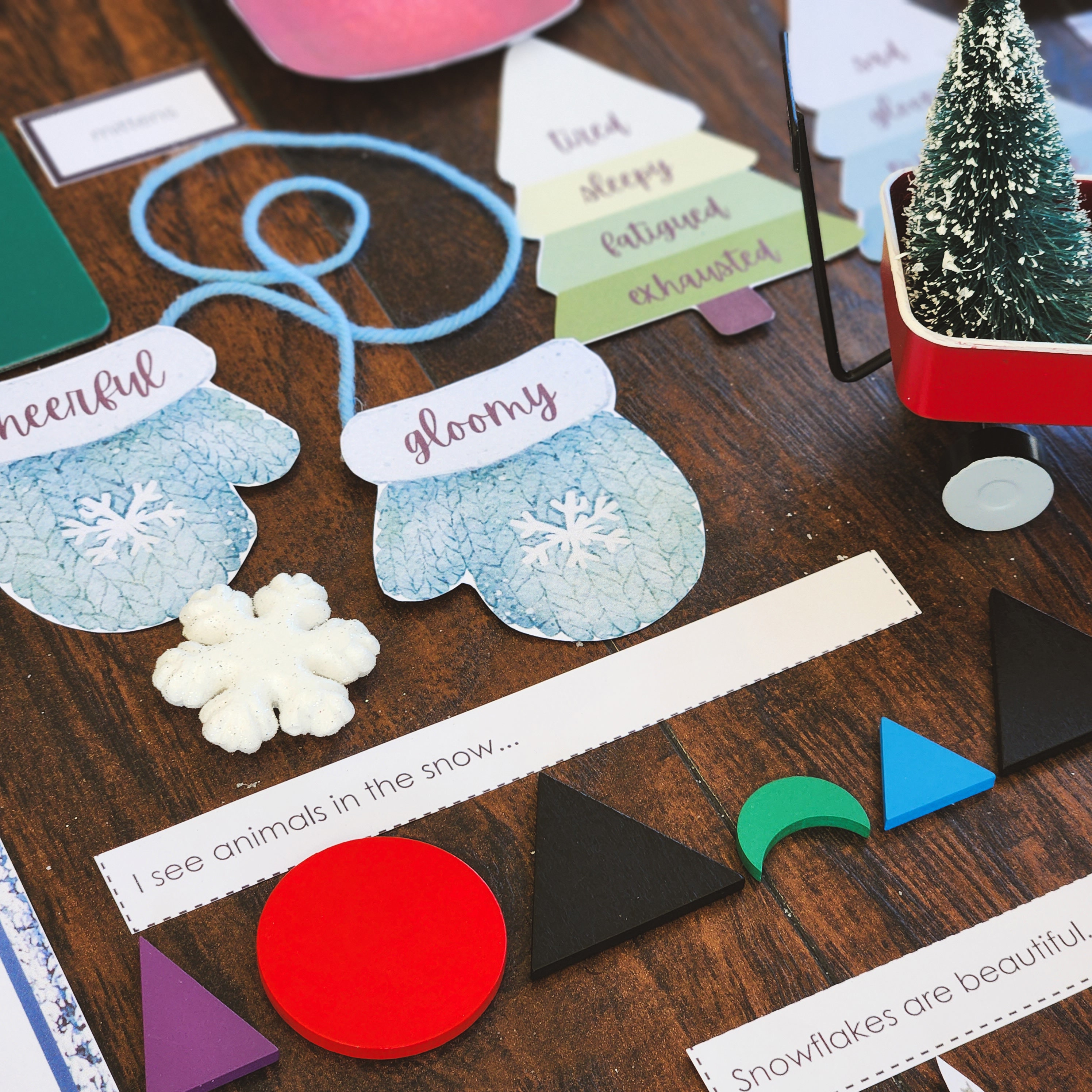 Montessori-inspired Winter Language Activities Grammar Word Study ...