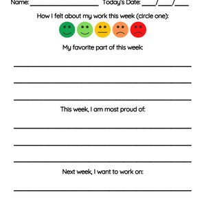 My Week in Review | School Record-keeping | Check-in | Elementary ...