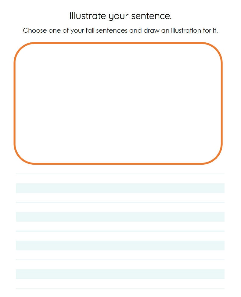 Autumn Types of Sentences Activity Pack Elementary Language - Etsy