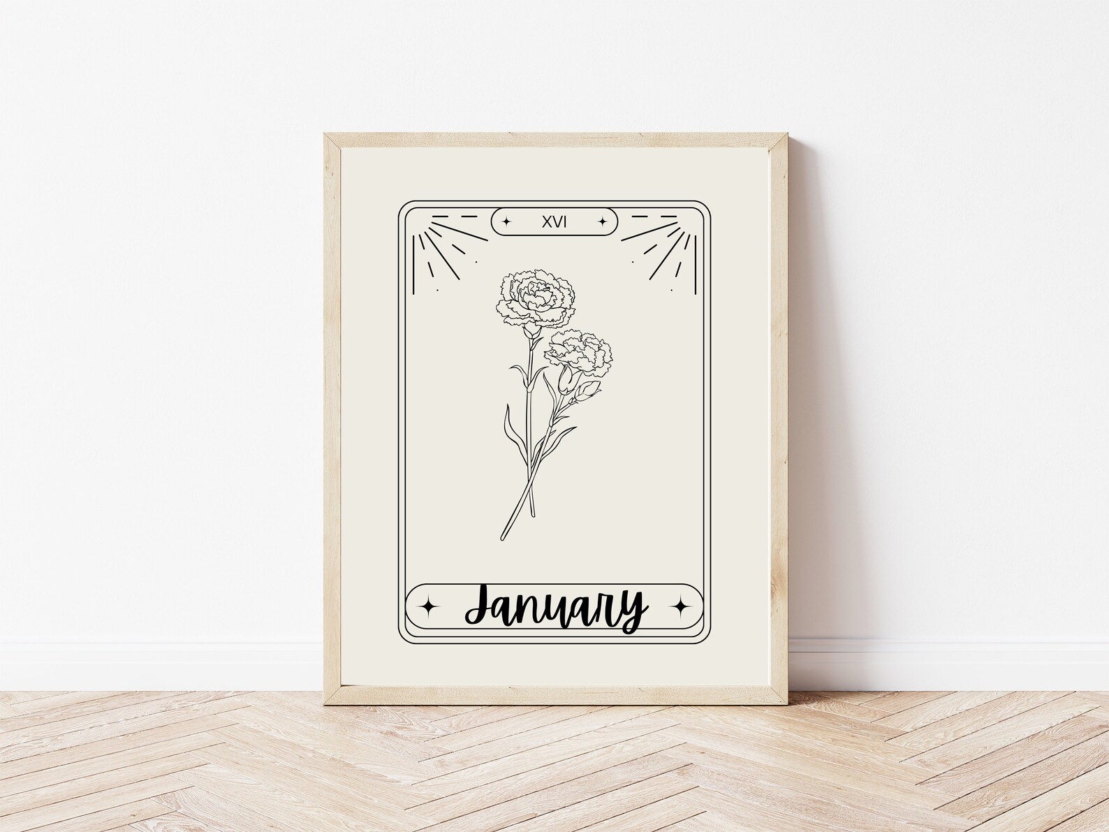 January Birth Flower, Birth Flowers, Gifts for Her, Personalized Gift ...