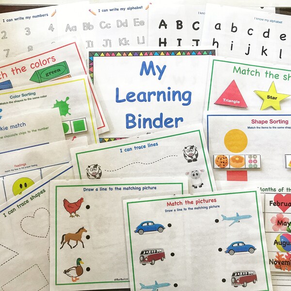 Learning Binder - Etsy
