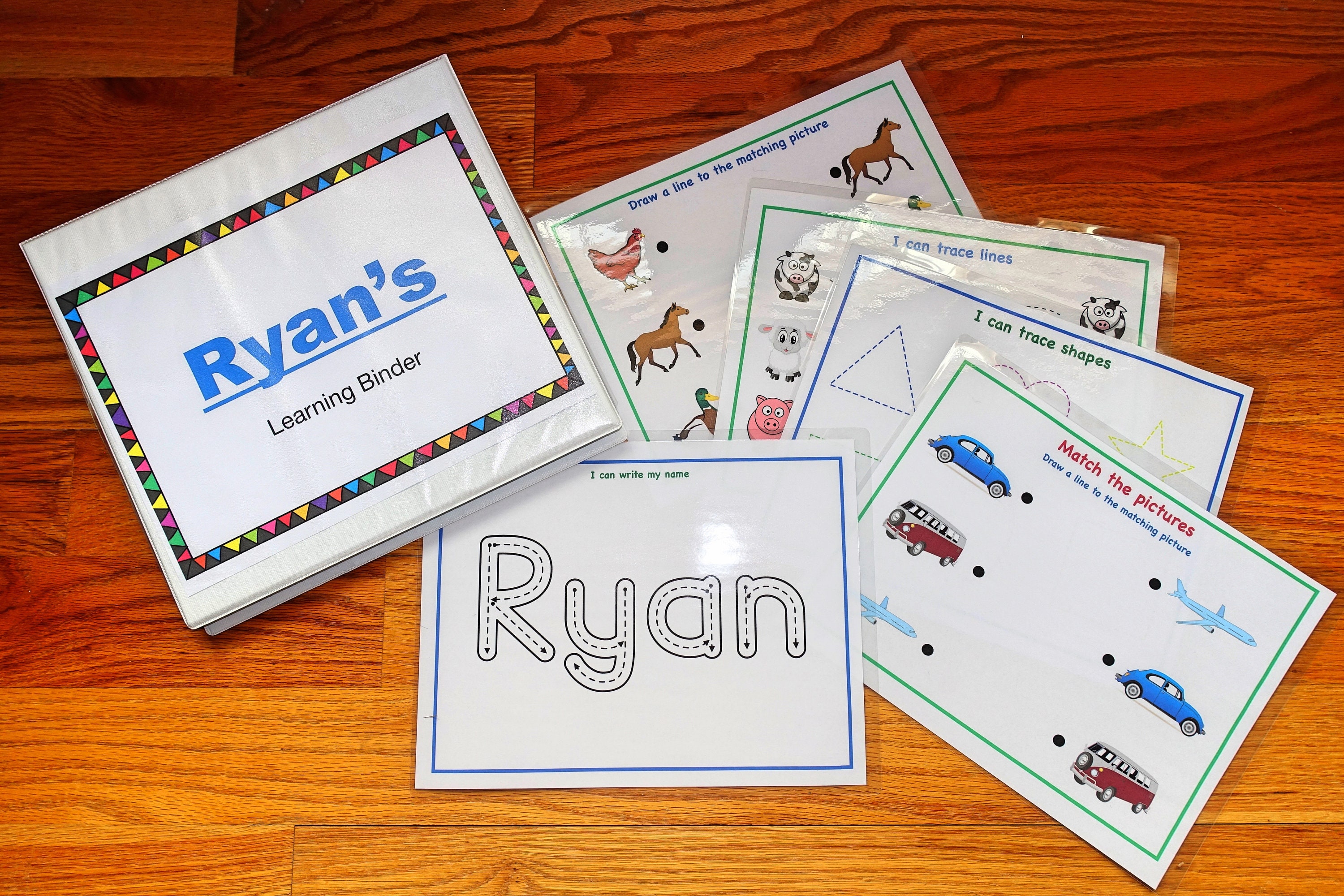 Personalized Learning Binder Preschool Learning - Etsy