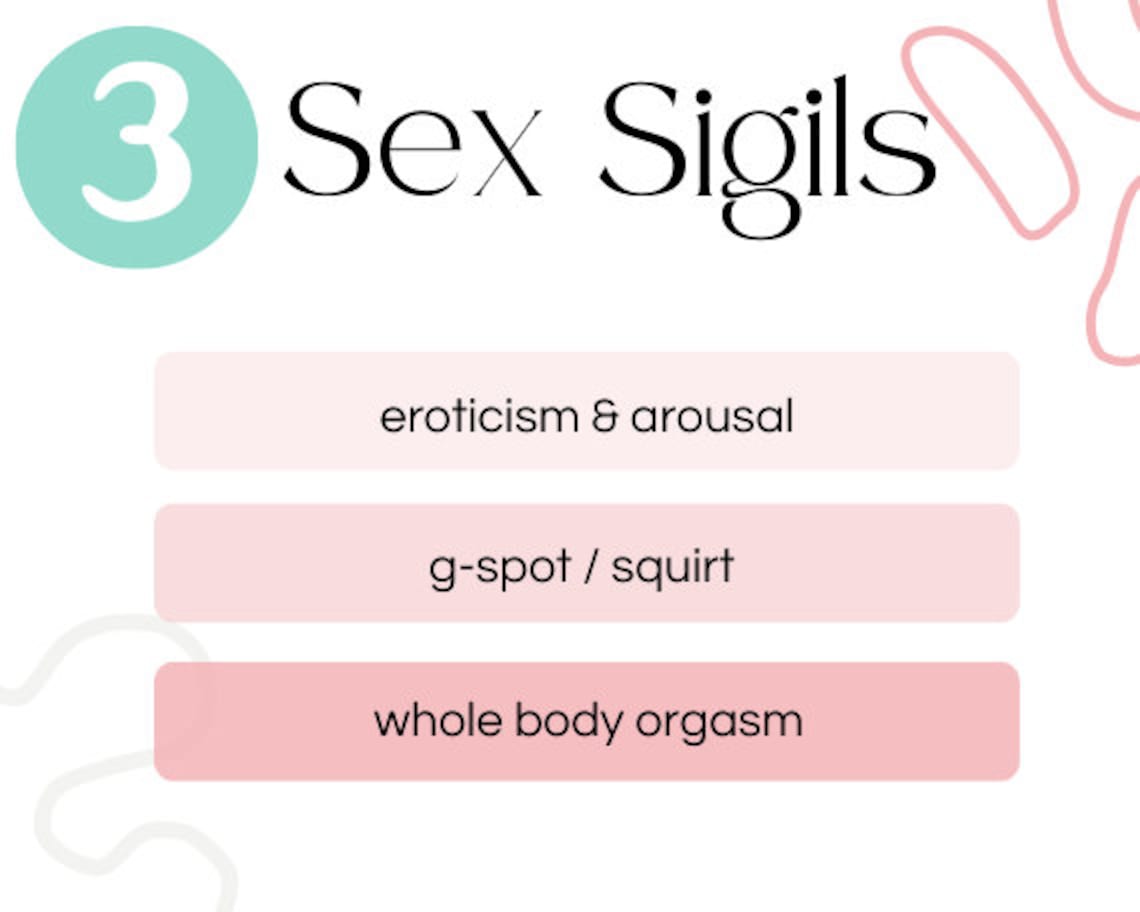 Sex Sigils for Women for Love Sex Pleasure Relationship Using - Etsy