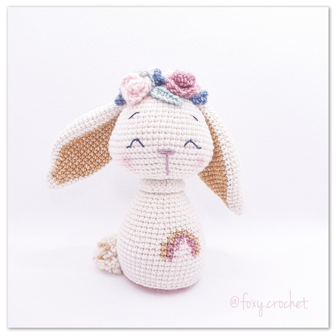 Daisy the Rainbow Bunny Crochet Pattern - Etsy