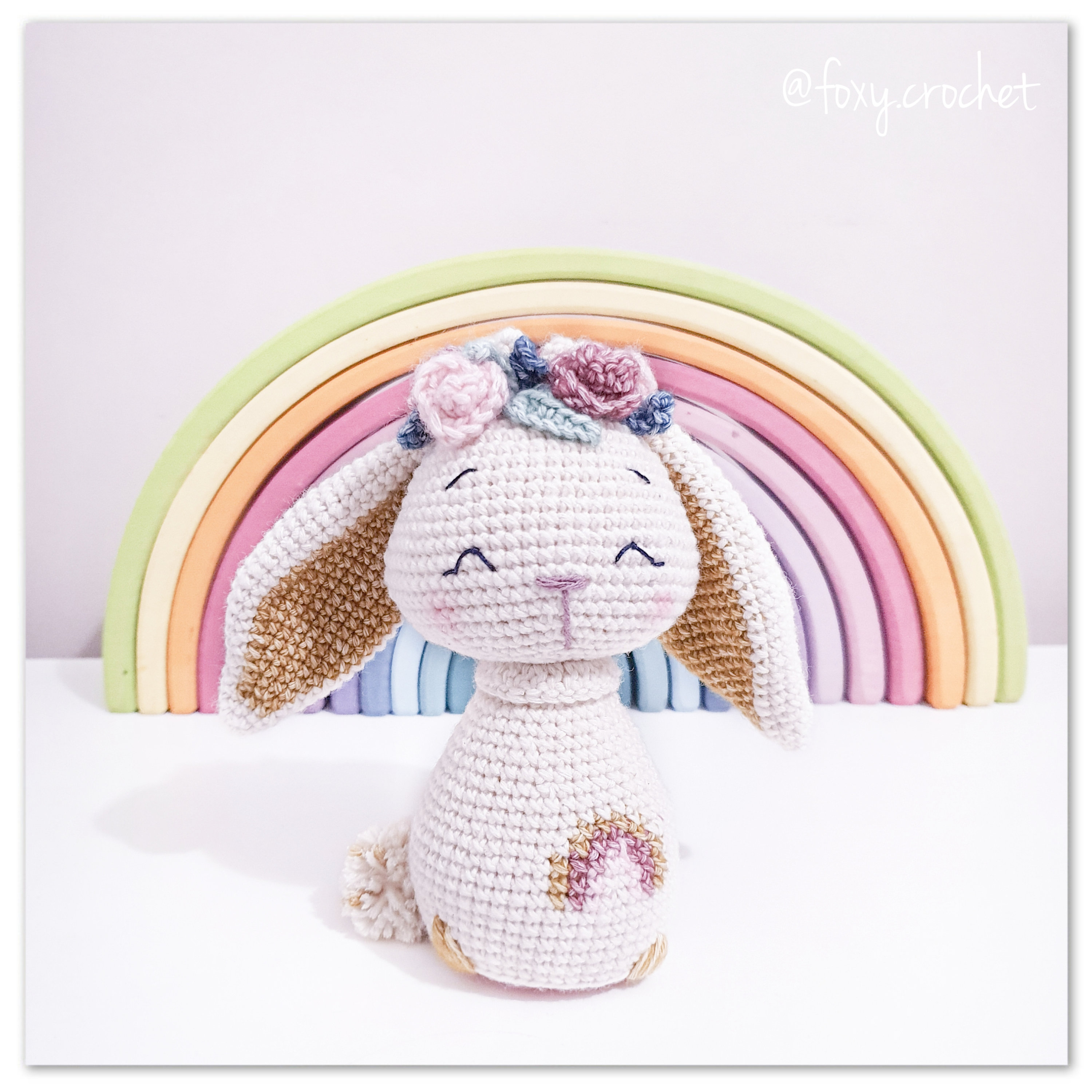 Daisy the Rainbow Bunny Crochet Pattern - Etsy UK
