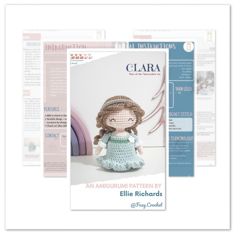 Clara Doll crochet Pattern the Nutcracker Story | Etsy