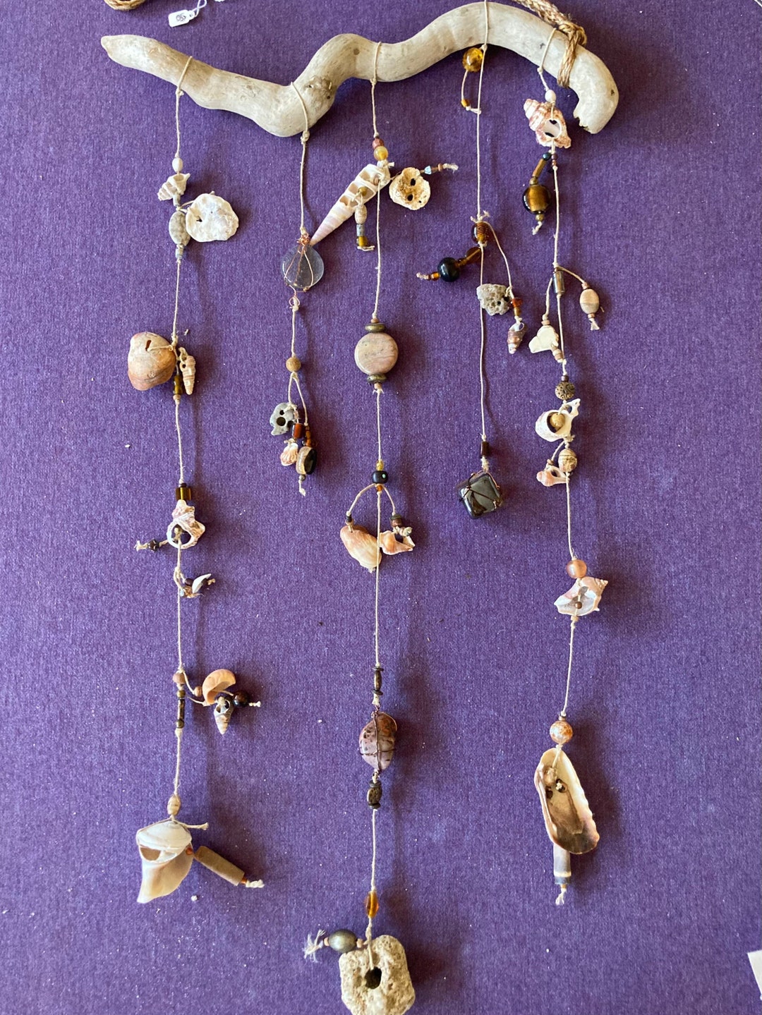 Elegent Seashell Mobile, Handmade Beach Decor, Coastal Hanging Art - Etsy
