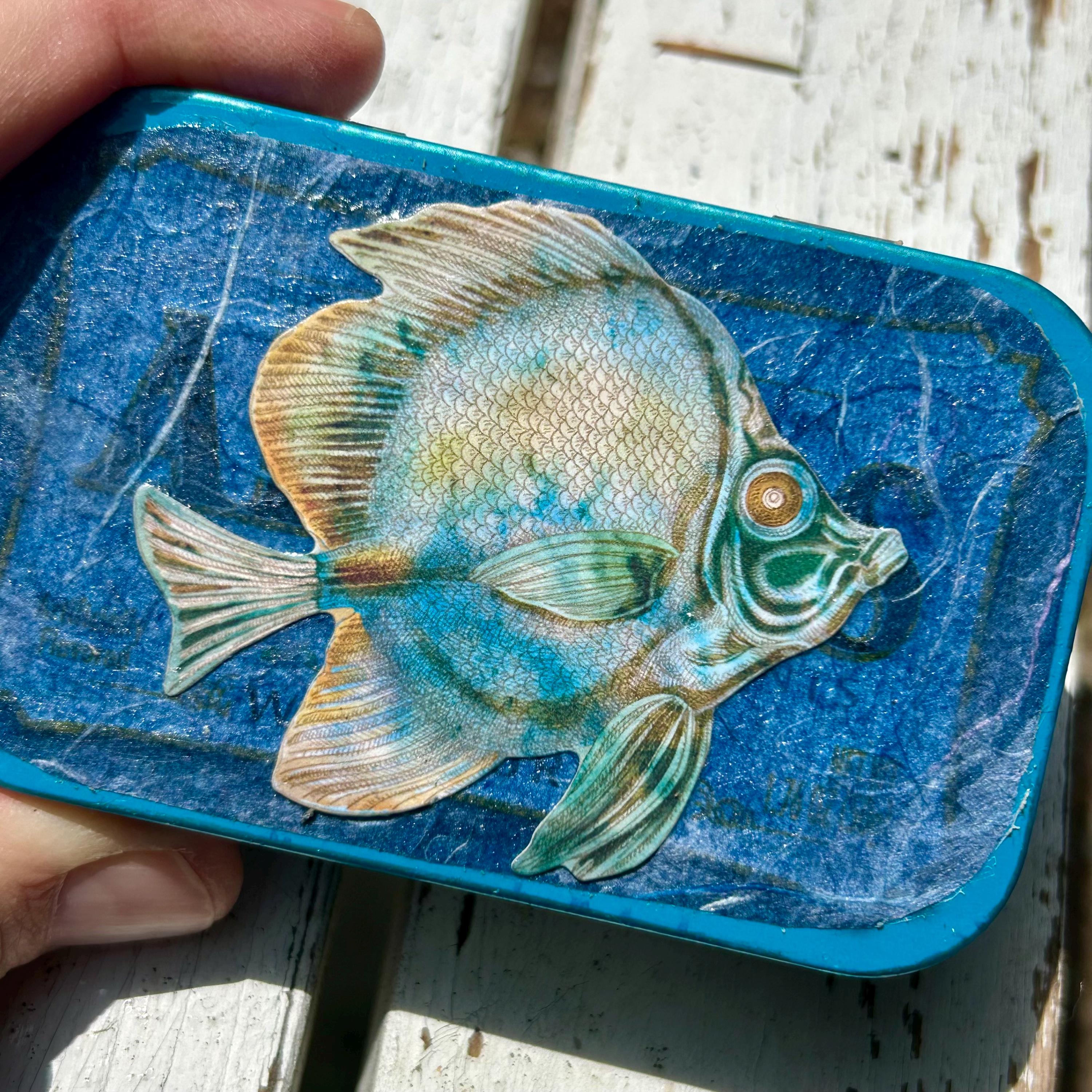 Miniature Beach Scene in Altoid Tin With Shell, Sea Glass, and ...