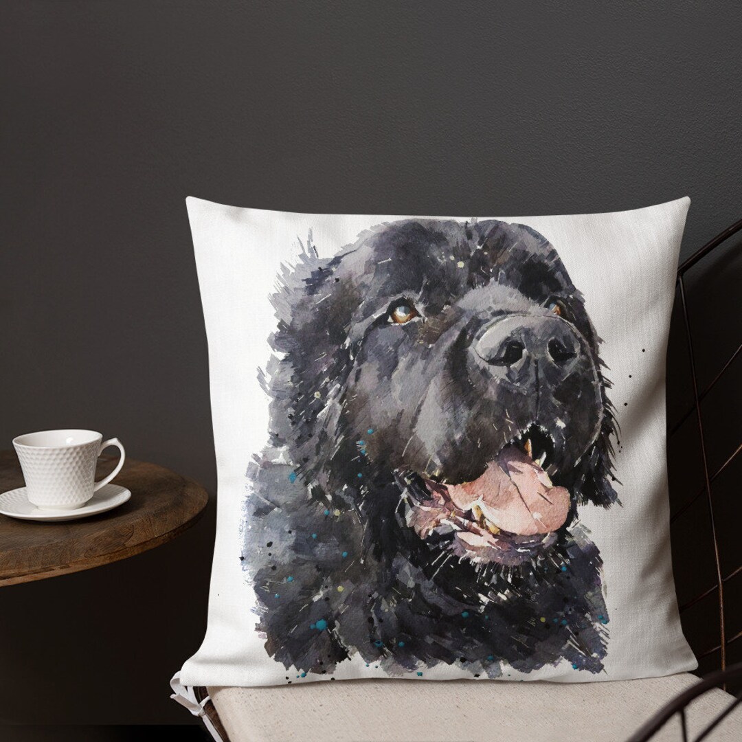 Newfoundland Dog Premium Pillow/cushion - Etsy