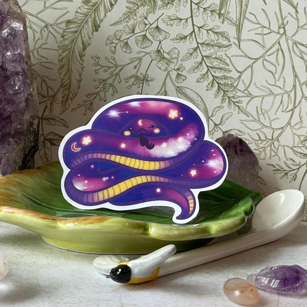 Star Snake Sticker | Cute | Laptop | Decal | Animal | Reptile | Slaps ...