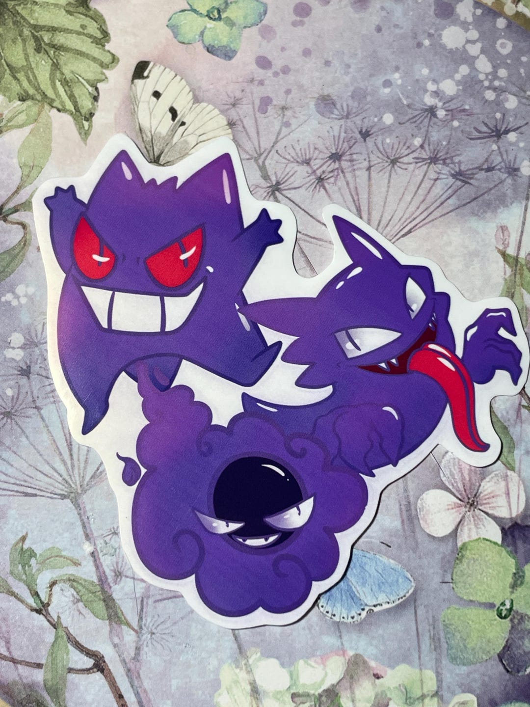 Ghost Trio Ghastly Haunter and Gengar | Pokemon | Pkmn | Art | Sticker ...