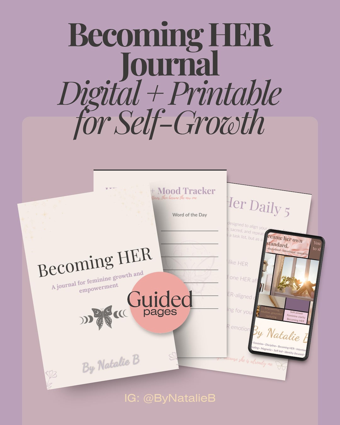 Becoming HER™ Printable Journal – Feminine Empowerment & Self-growth ...