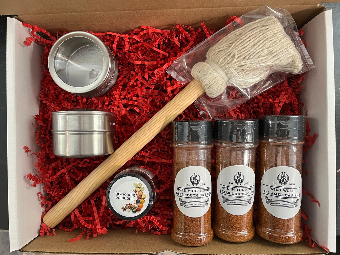 Grill Master Box, Barbecue Gift Box, Barbecue Spice Set, BBQ Seasoning ...