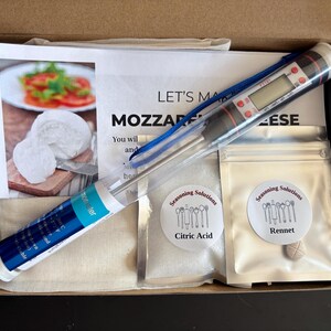 Homemade Fresh Mozzarella Cheese Starter Kit, Mozzarella Making Kit ...