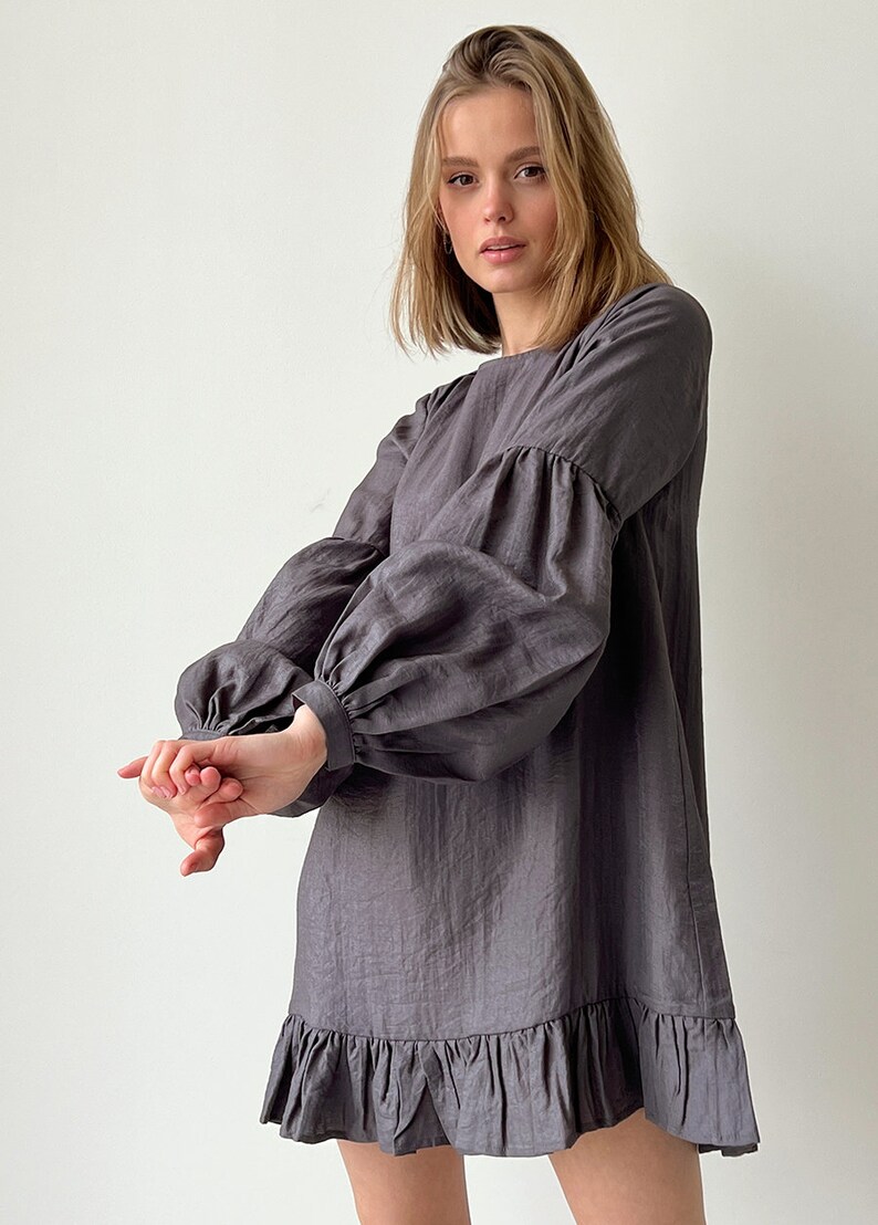 Mini Tent Flare Dress Relax Dress for Women Ruffles Mini - Etsy