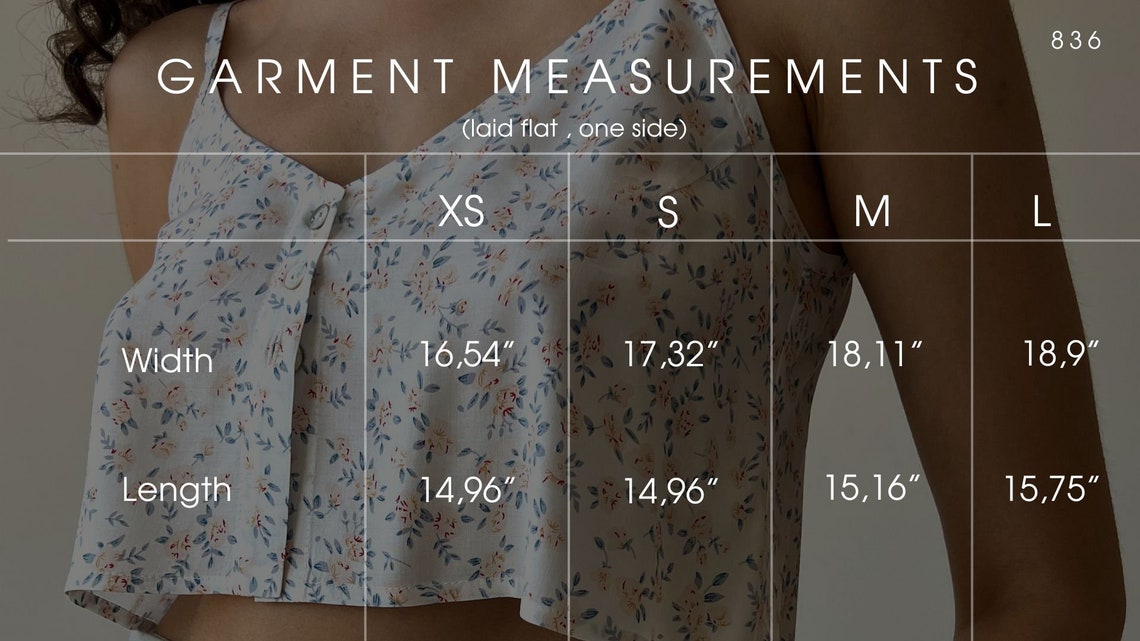 Cami Crop Top With Button Front Floral Print Top Deep V-neck - Etsy