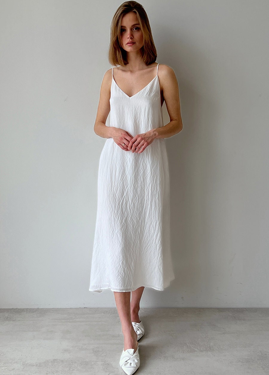 Open Back Sundress Low Back Dress Long Strappy Dress for - Etsy