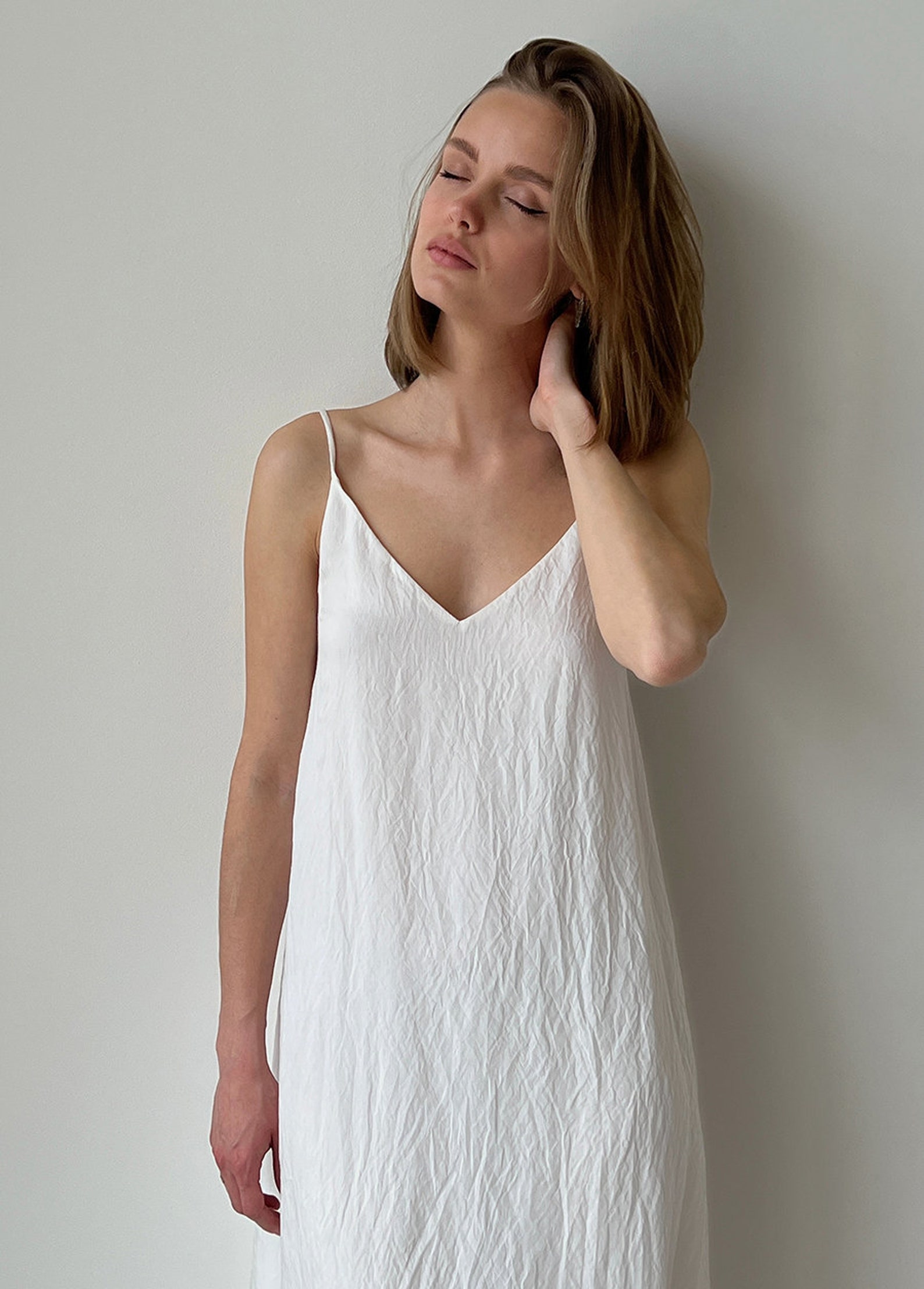 Open Back Sundress Low Back Dress Long Strappy Dress for - Etsy