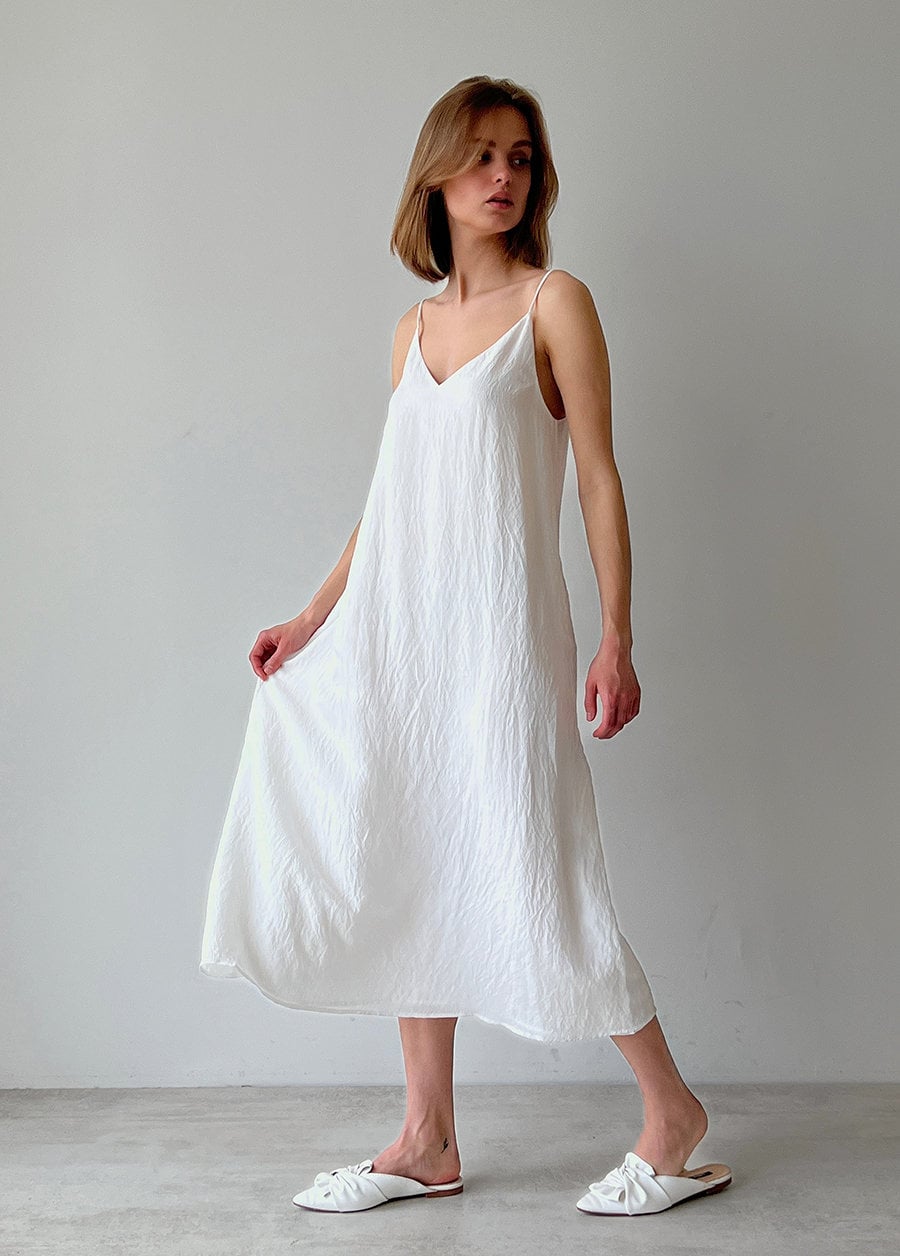 Open Back Sundress Low Back Dress Long Strappy Dress for - Etsy