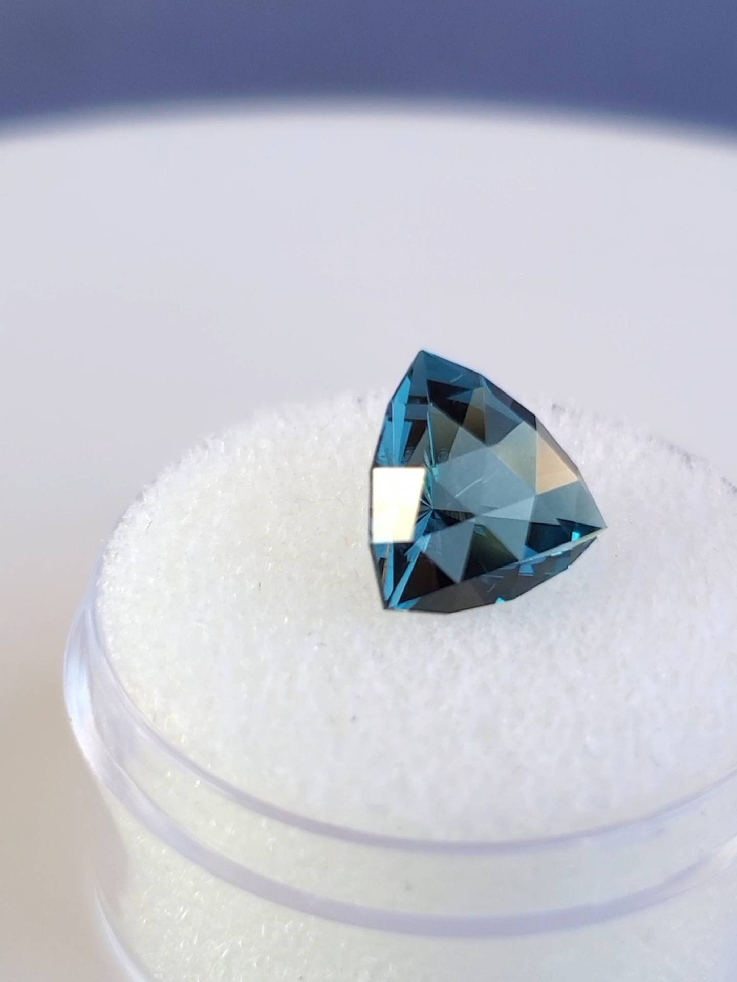 2.50 Ct. London Blue Topaz Triangle Checker Cut Jewelry | Etsy