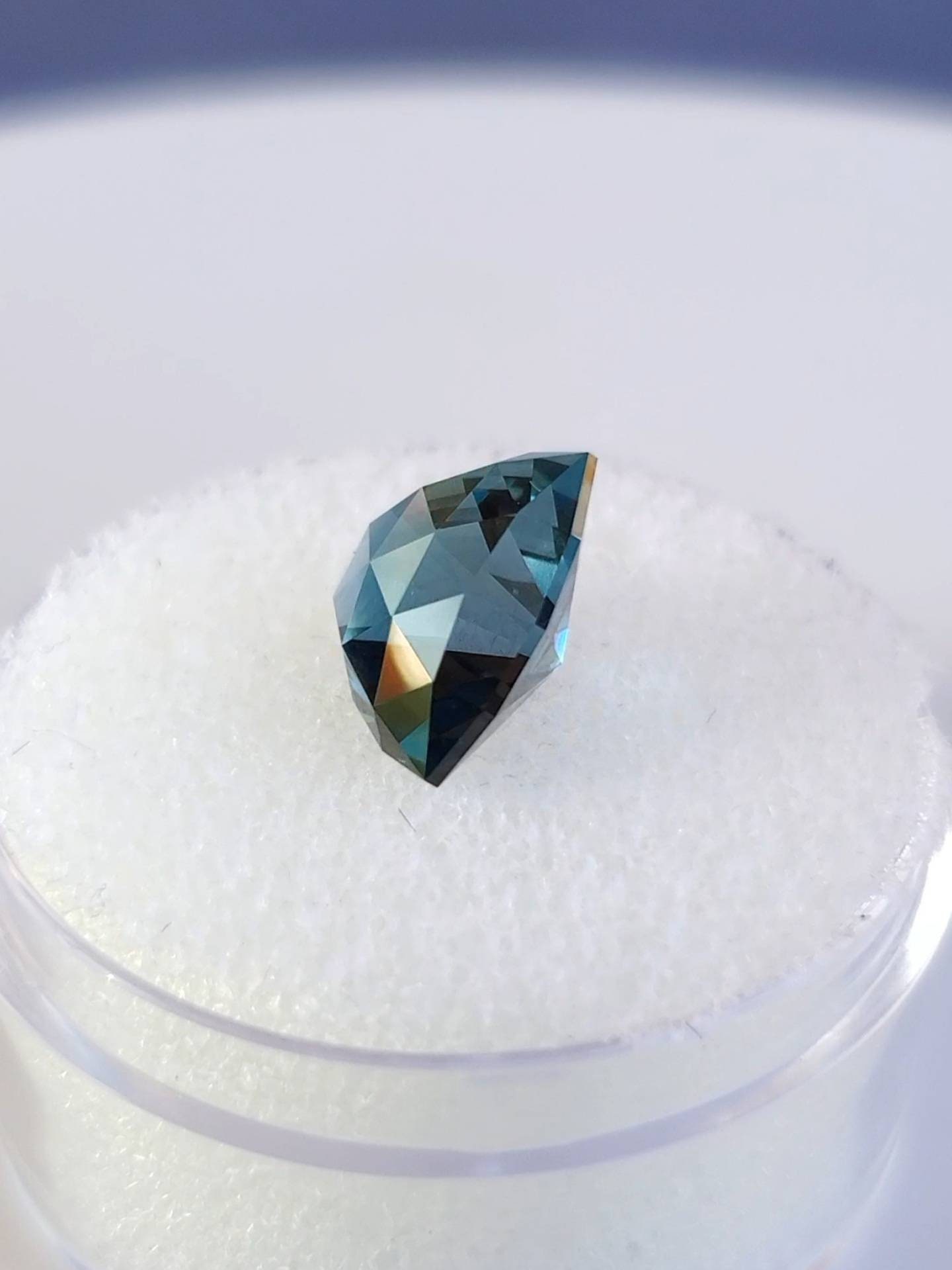 2.50 Ct. London Blue Topaz Triangle Checker Cut Jewelry | Etsy