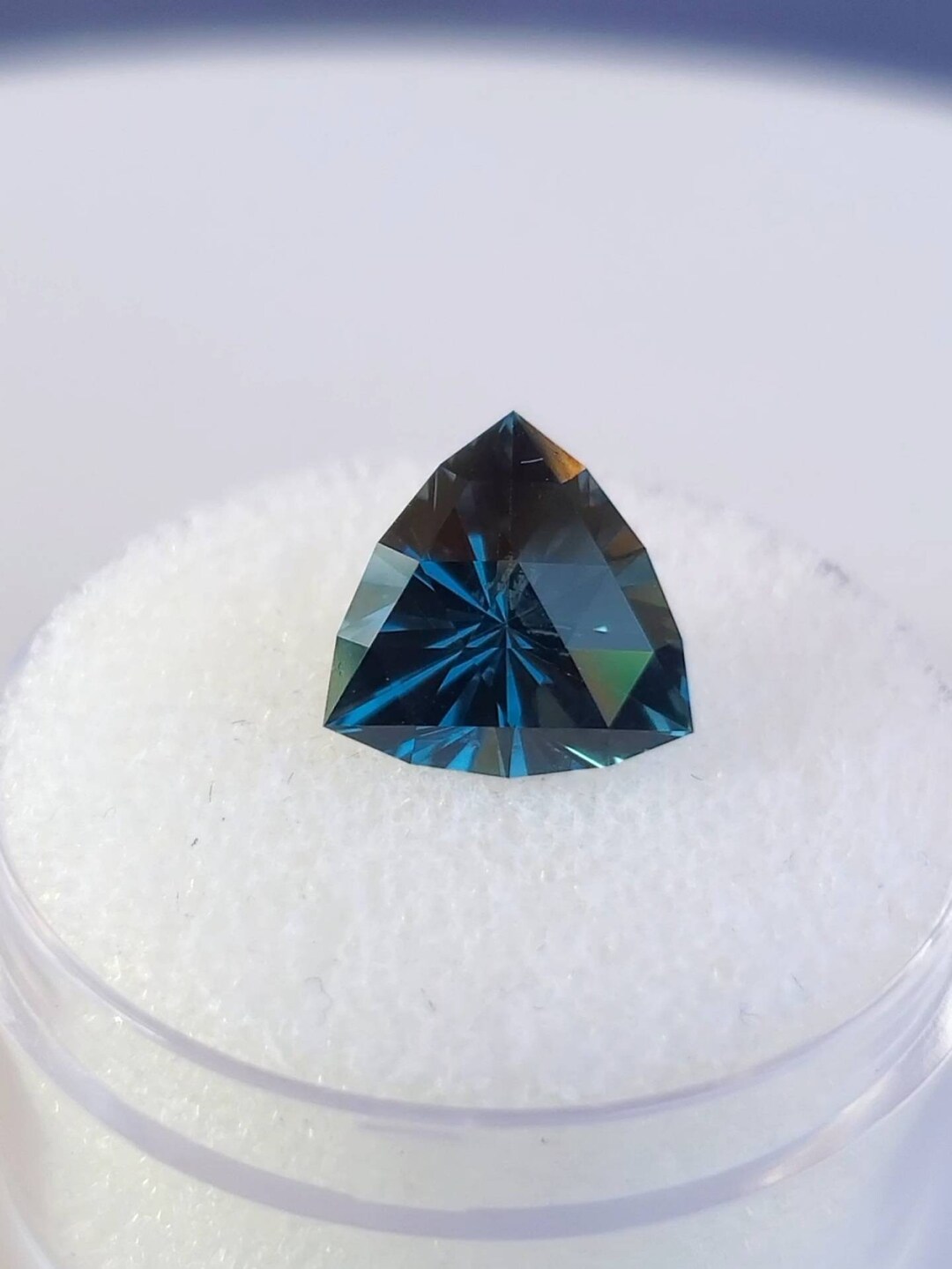 2.50 Ct. London Blue Topaz - Triangle Checker Cut - Jewelry Making and ...