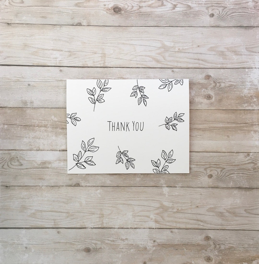 Fern Thank You Card - Etsy