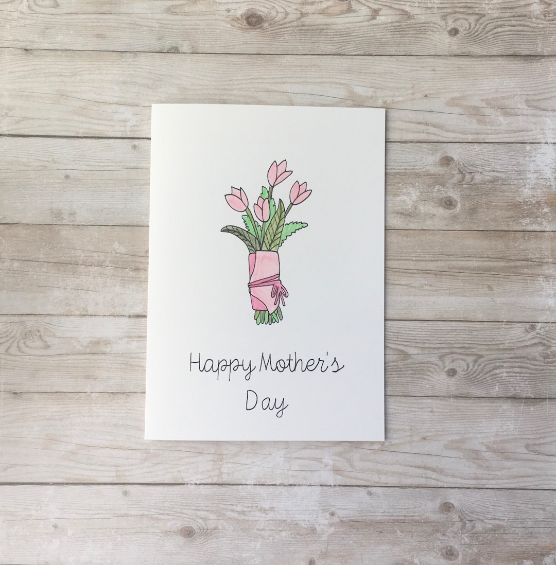 Tulip Bundle Mother’s Day Card - Etsy