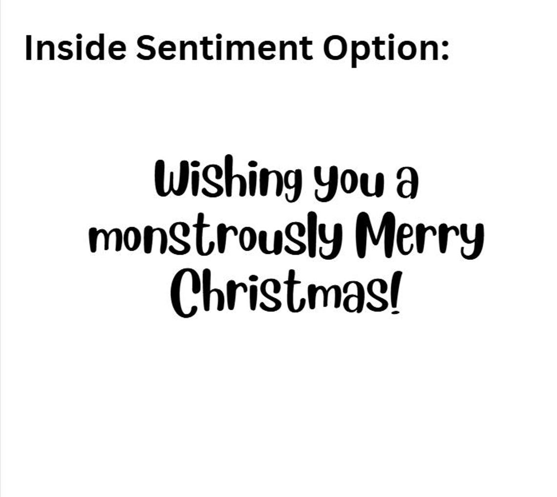 Yeti Christmas Card - Etsy