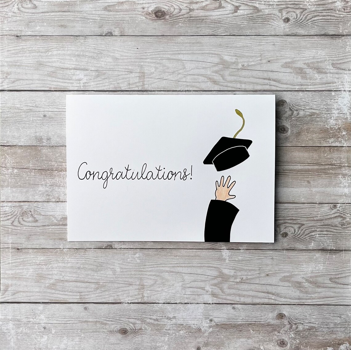 Cap Toss Graduation Card - Etsy