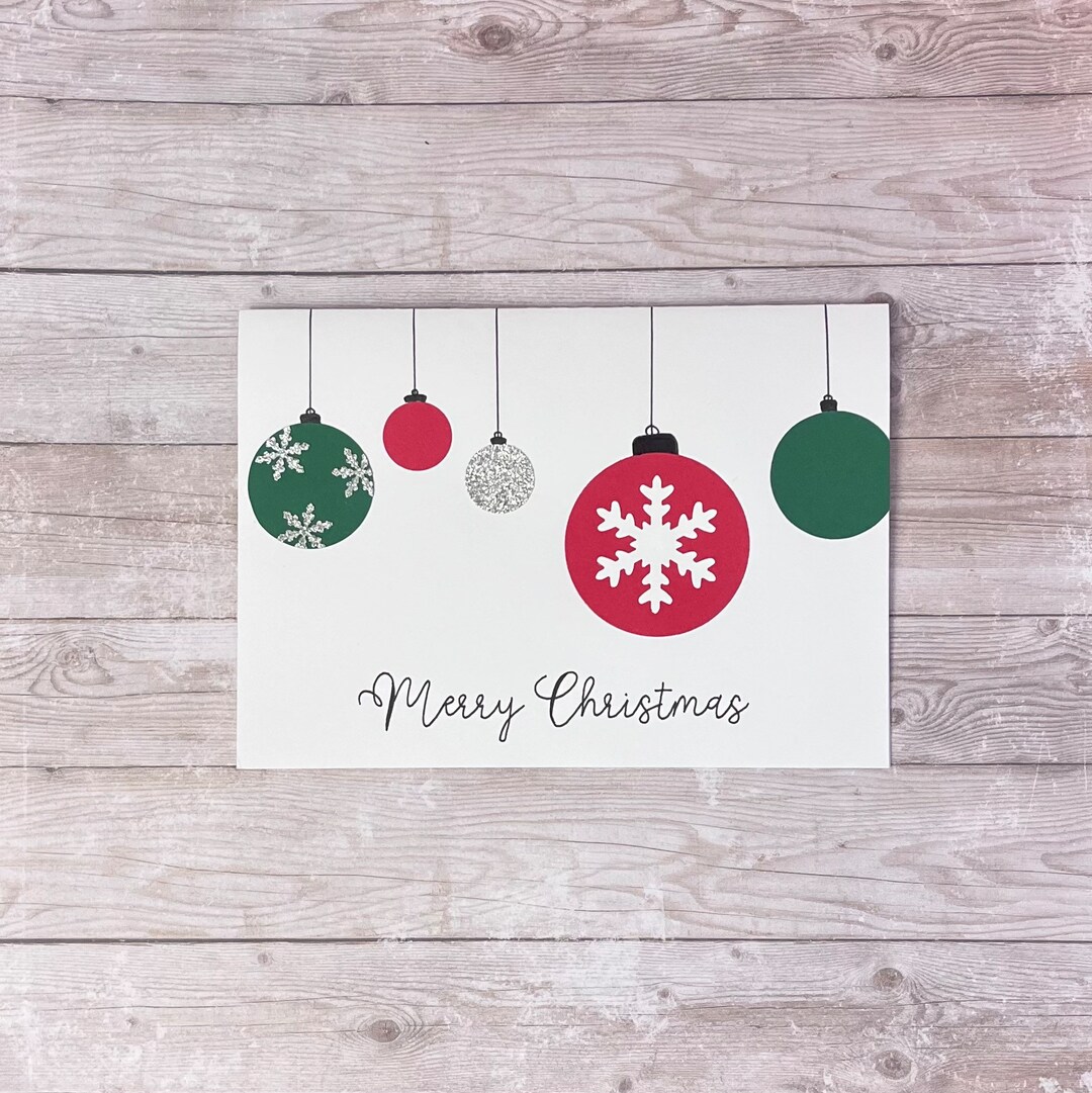 Christmas Ornament Card - Etsy