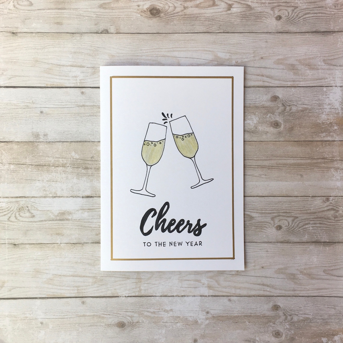 New Years Champagne Glass - Etsy