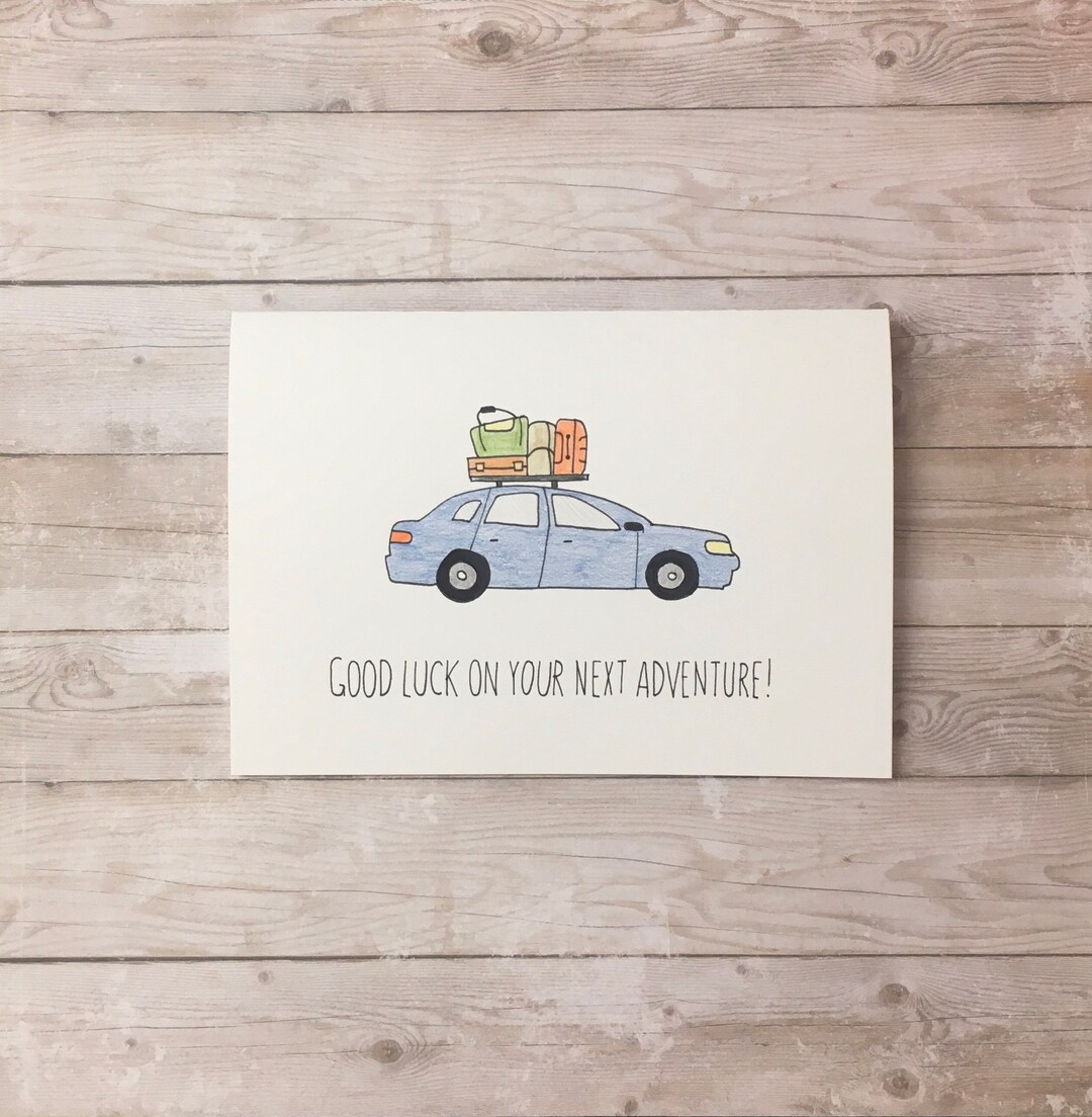 Moving on Car Card - Etsy