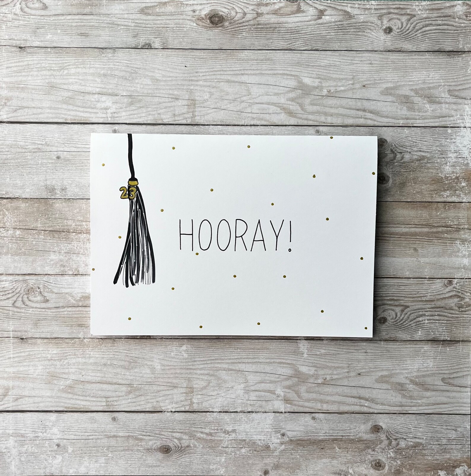 Hooray Tassel Graduation Card - Etsy