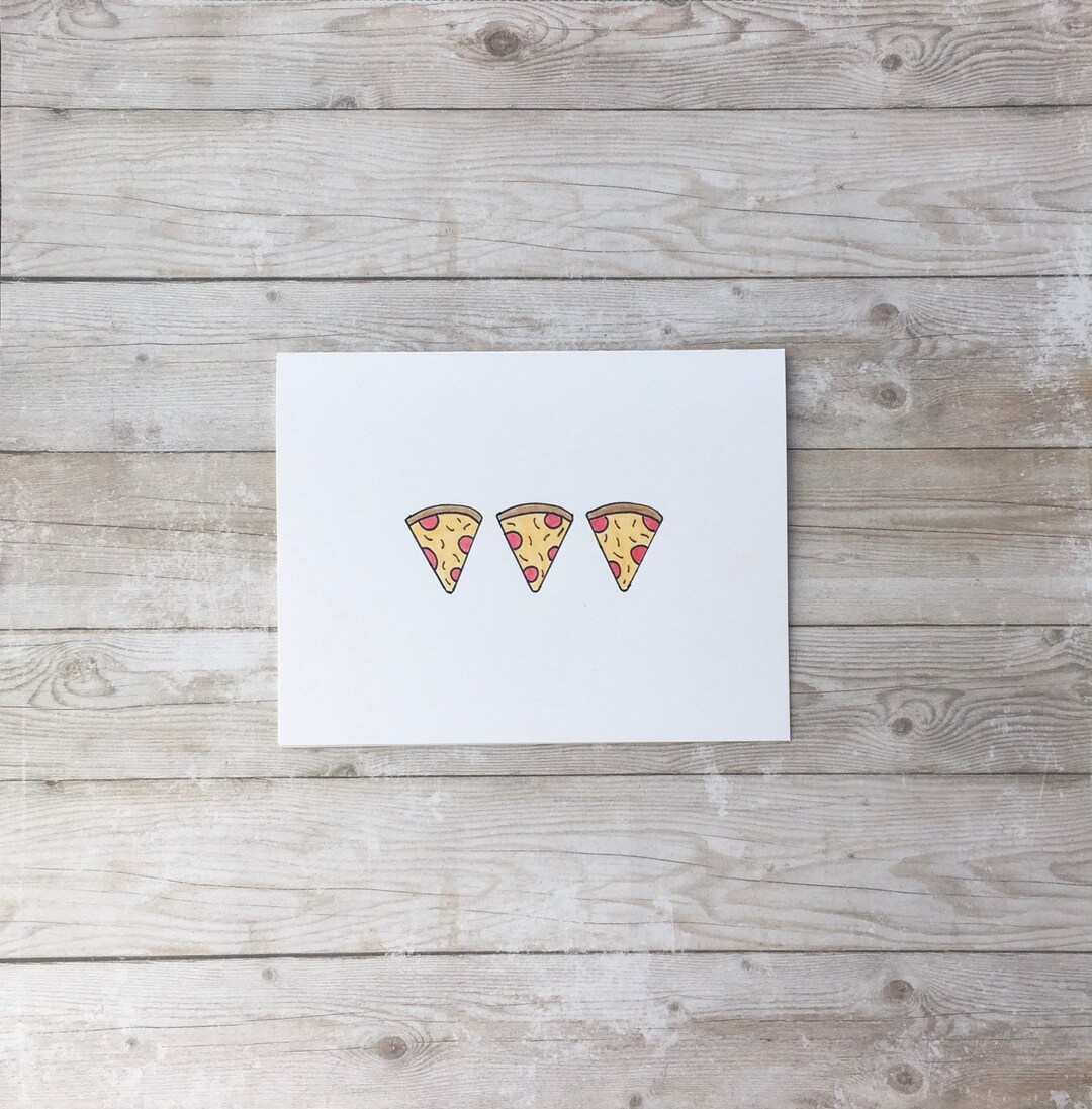 Pizza Notecard - Etsy