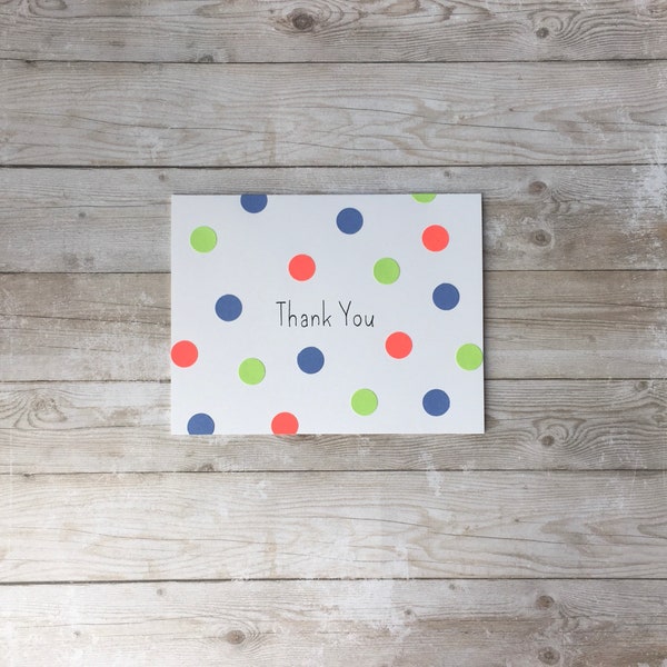 Polka Dot Thank You - Etsy