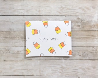 Candy Corn Card | Etsy
