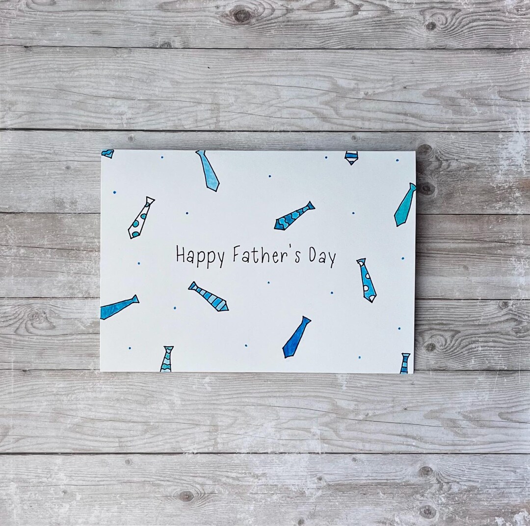 Father’s Day Tie Card - Etsy