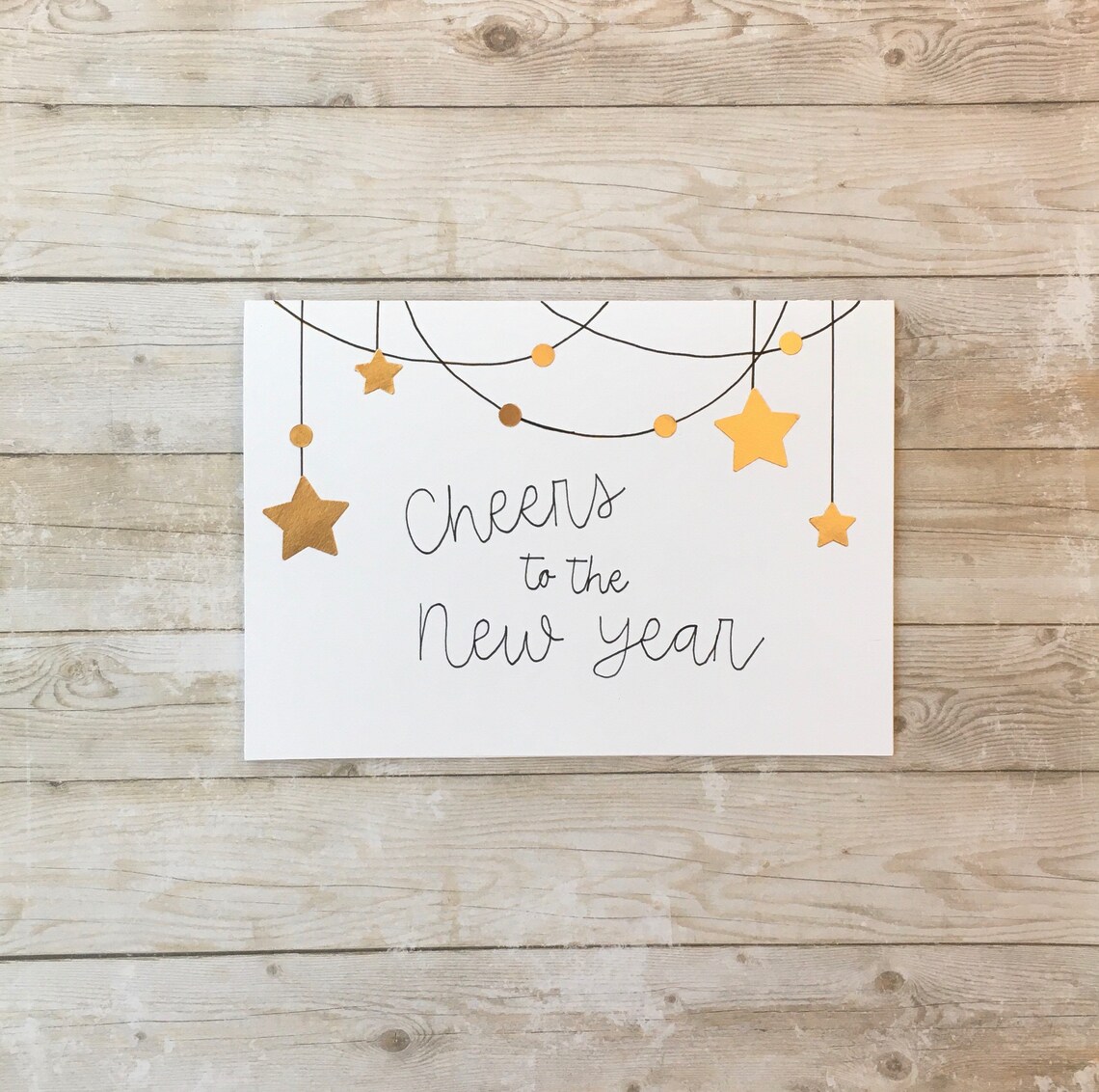 New Years Cheers Card - Etsy