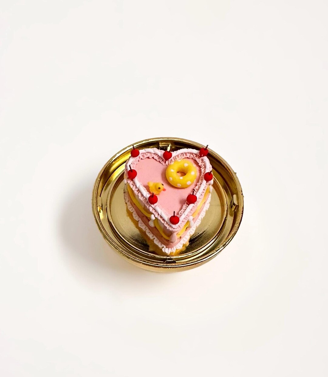 Poolside Mini Vintage Cake, Clay Miniature Vintage Cake, Miniature Cake ...