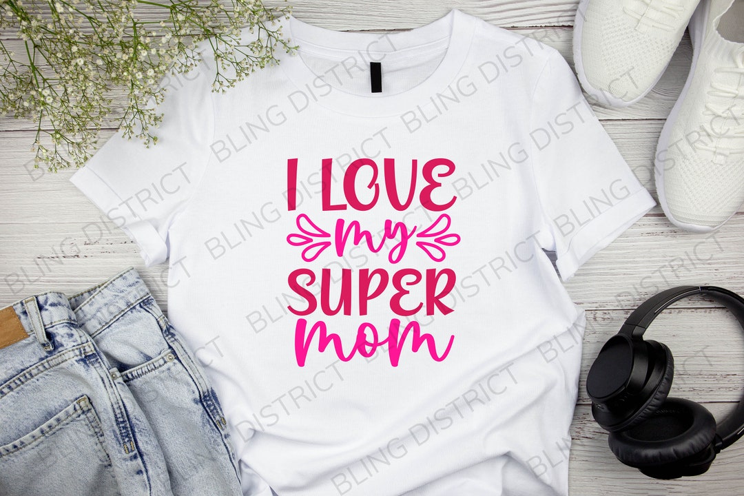 Mom Svg L Love My Mom Svg File for Download - Etsy