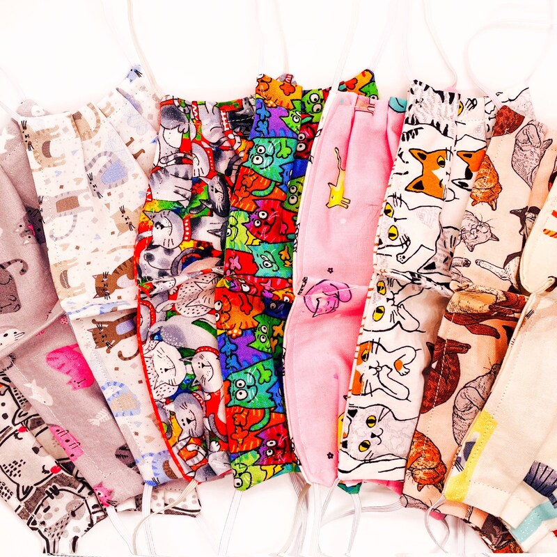 Face Mask Cats - Etsy