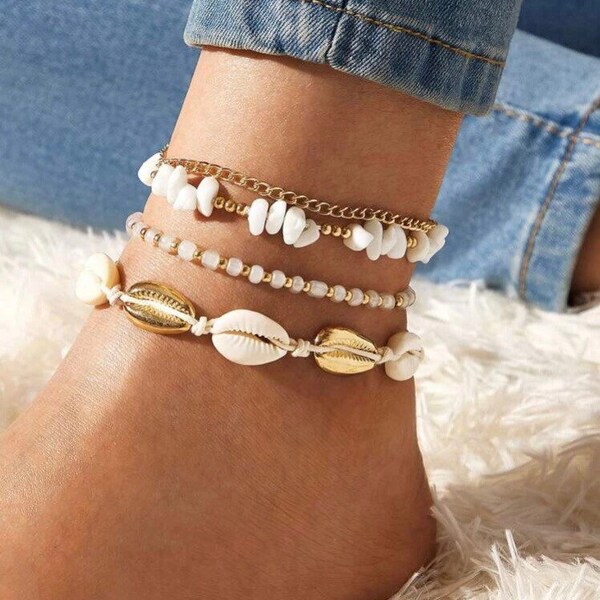Shell Anklet - Etsy