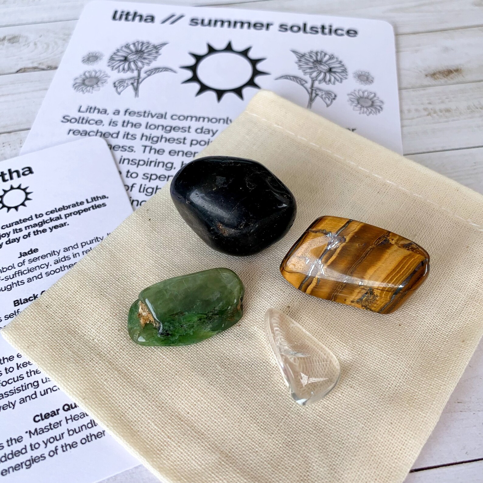Summer Solstice Crystal Bundle Crystals for Litha Crystal | Etsy