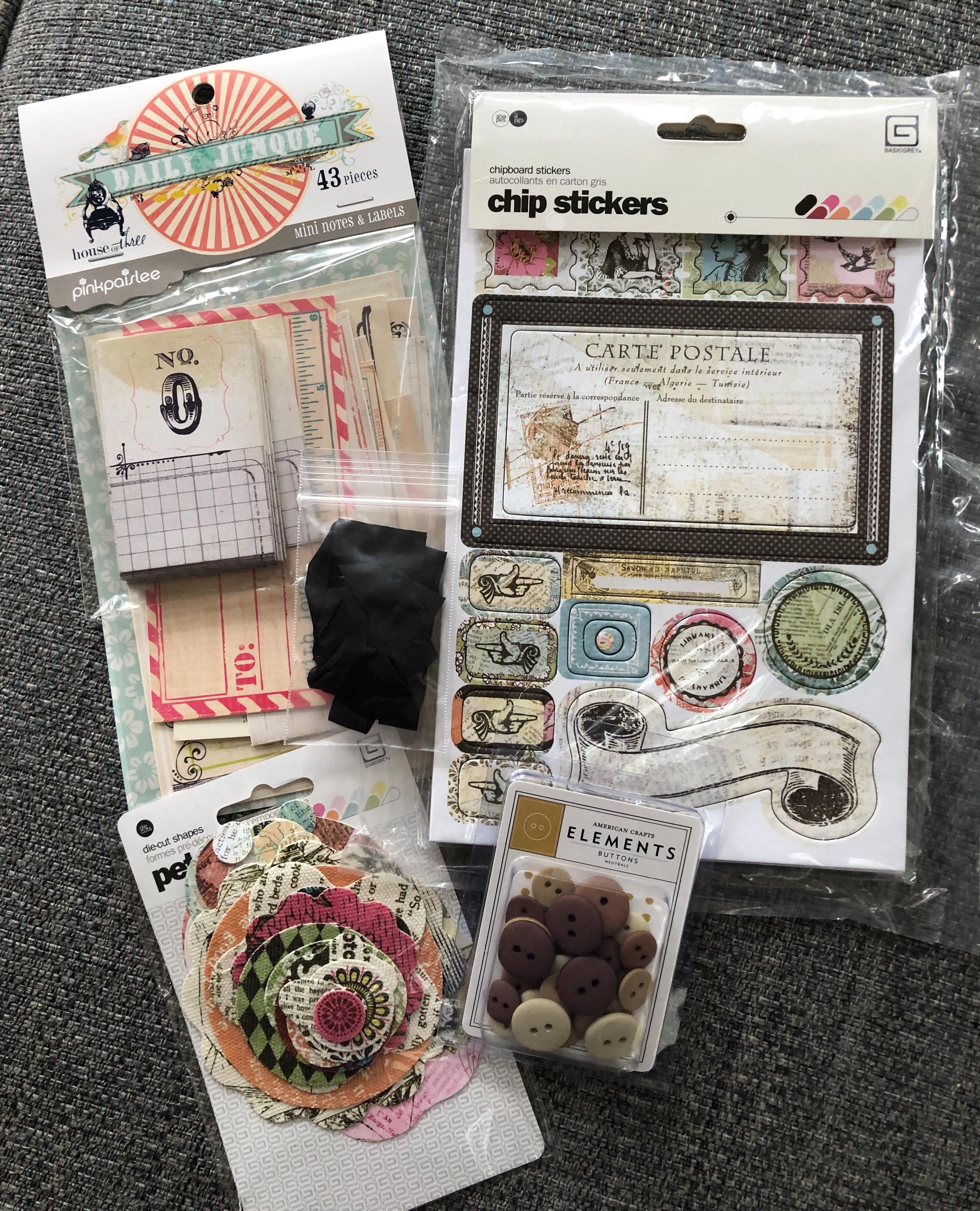 Button Farm Club Kit, Album Embellishments, Paper, Canvas Album ...