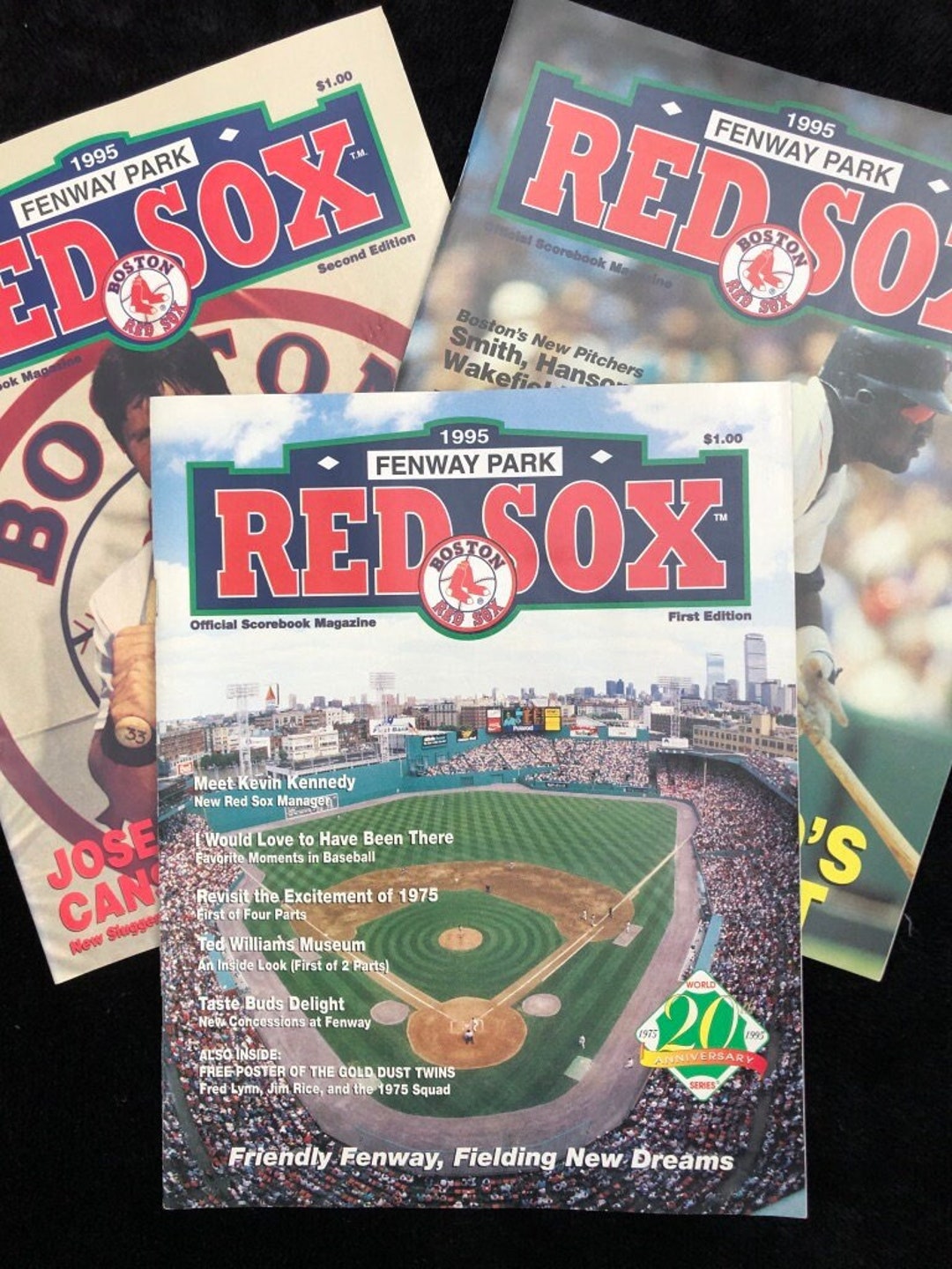 Vintage Sports Magazine, Fenway Park, Boston Red Sox, 1995 Official ...
