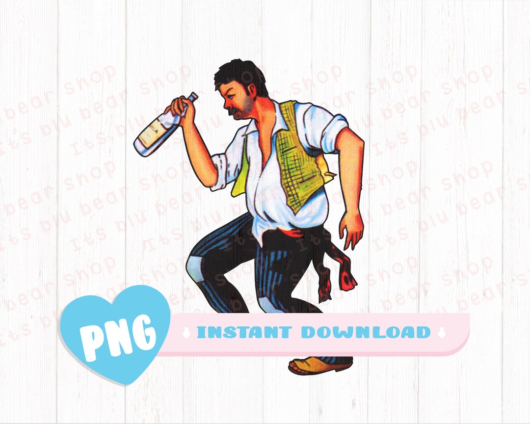 El Borracho PNG Mexican Loteria PNG Classic Card Perfect for DTG ...