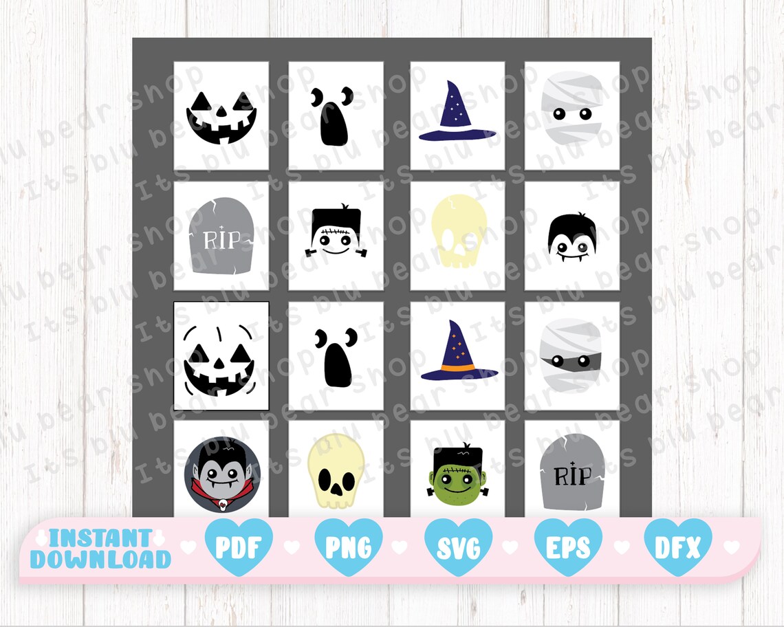 Cute Halloween SVG Bundle Vampire Frankenstein Mummy Witch - Etsy