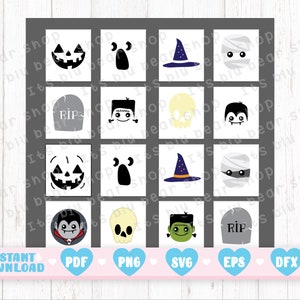 Cute Halloween SVG Bundle, Vampire, Frankenstein, Mummy, Witch Hat ...