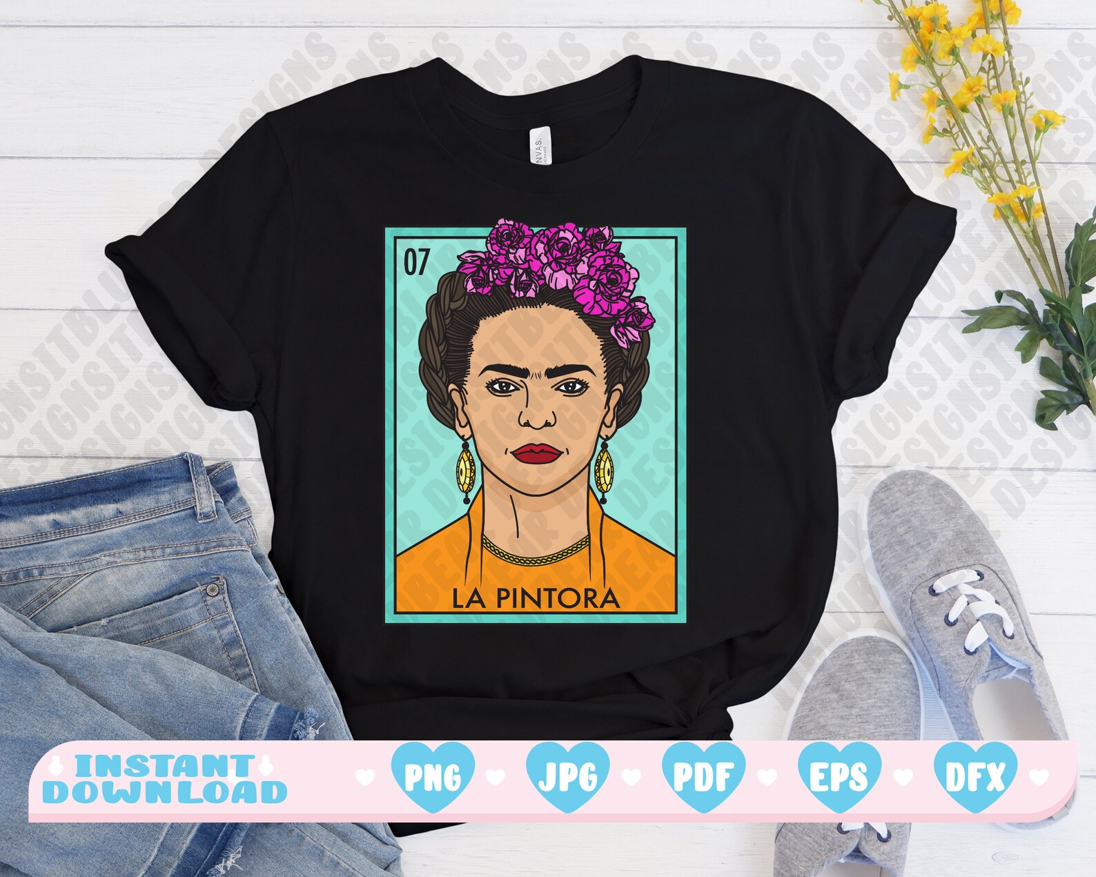 Frida Kahlo Color Svg Frida Kahlo PNG Download Digital - Etsy